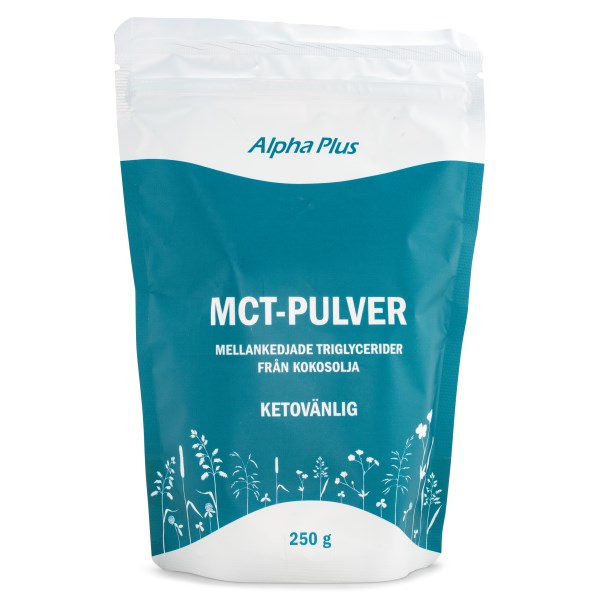 Alpha Plus MCT-pulver | Svenskt Kosttillskott