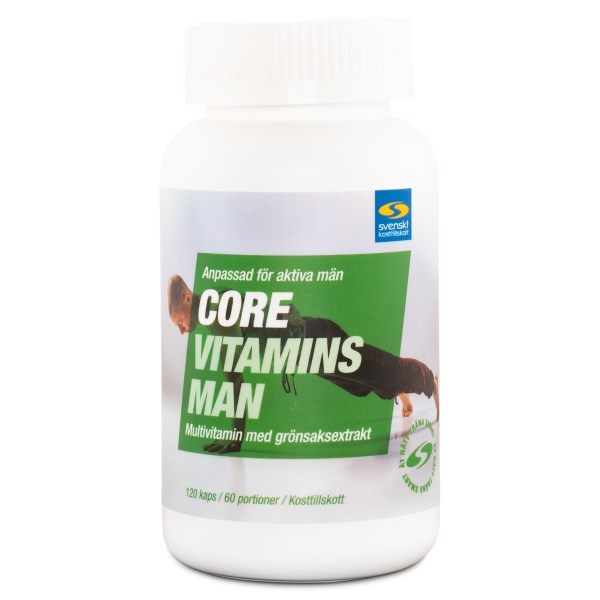 Core Vitamins Man | Multivitamin för män | Svenskt Kosttillskott