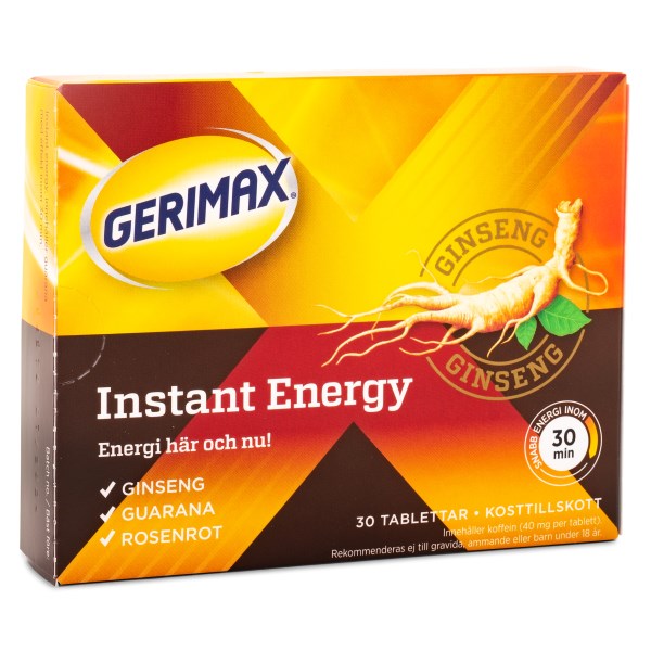 Gerimax Instant Energy, 30 tabl – Ginseng