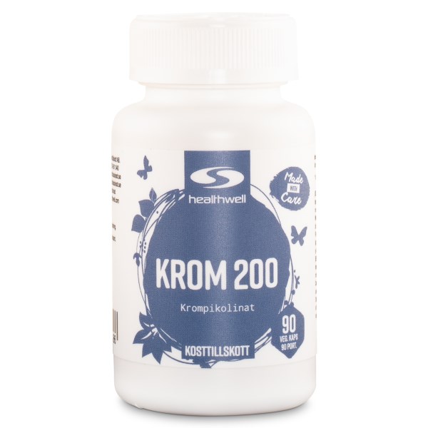 Healthwell Krom 200 | Svenskt Kosttillskott