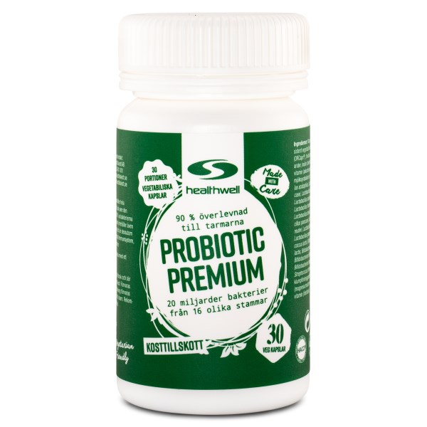Probiotic Premium | Högdoserad probiotika | Svenskt Kosttillskott