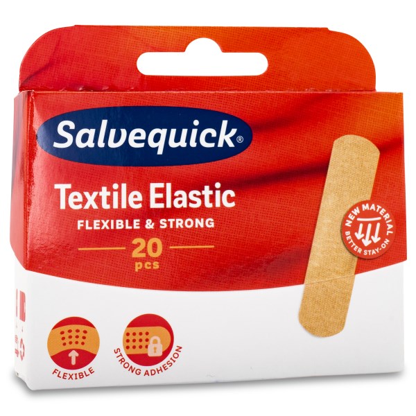 Köp Salvequick Textile Elastic hos Svenskt Kosttillskott