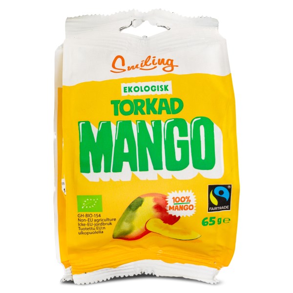 Smiling Torkad Mango Fairtrade EKO | Svenskt Kosttillskott