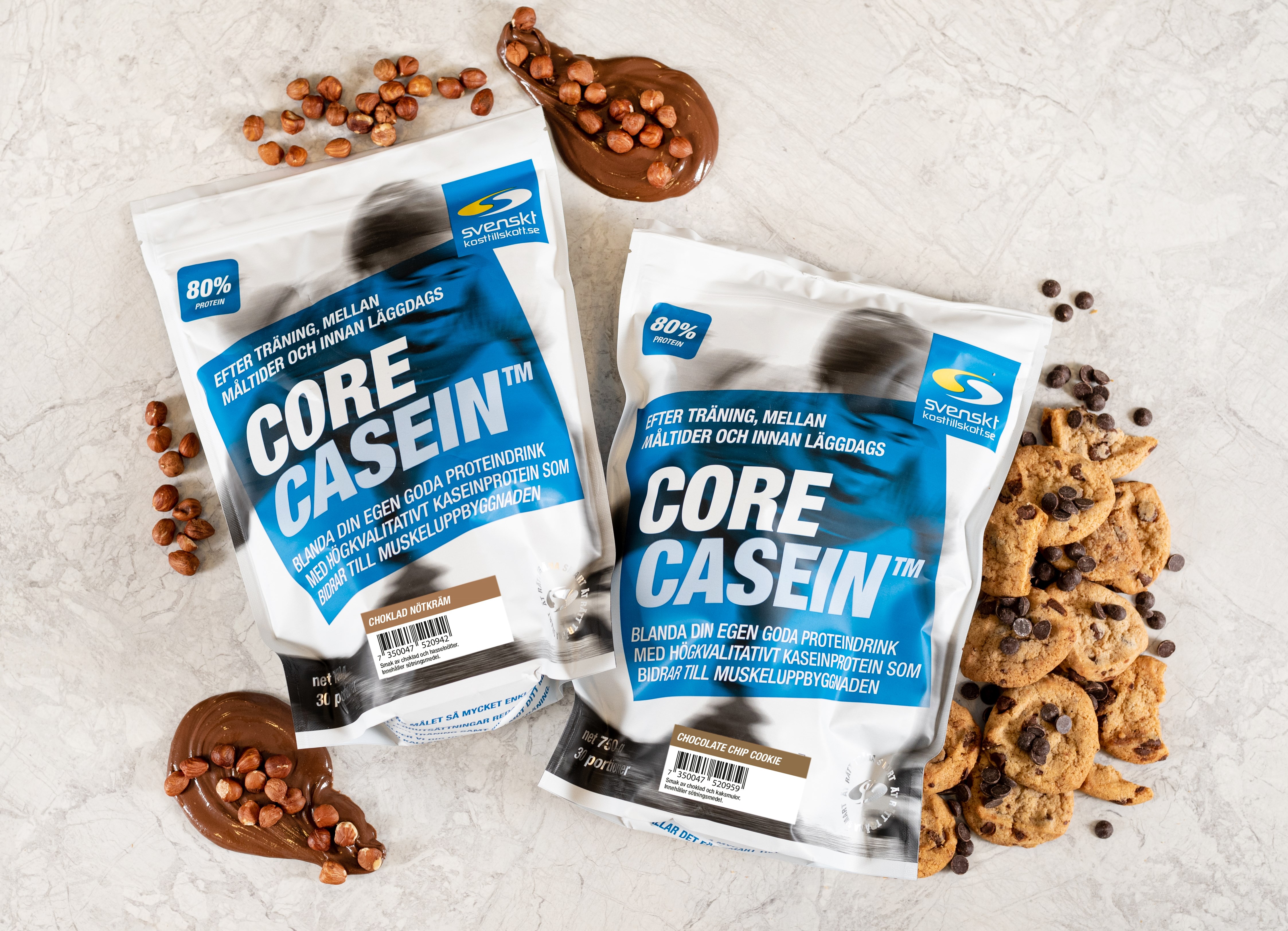 Core Casein | Kasein med långsamt upptag | Svenskt Kosttillskott