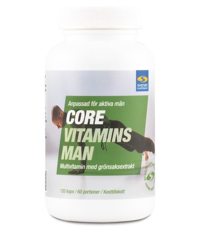 Core Vitamins Man | Multivitamin för män | Svenskt Kosttillskott
