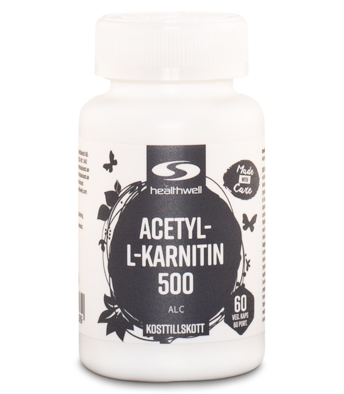 Acetyl-L-karnitin | Lättupptagbar | Svenskt Kosttillskott