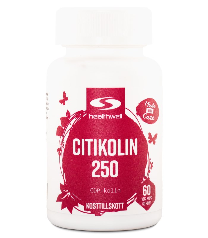 Healthwell Citikolin 250 | Svenskt Kosttillskott