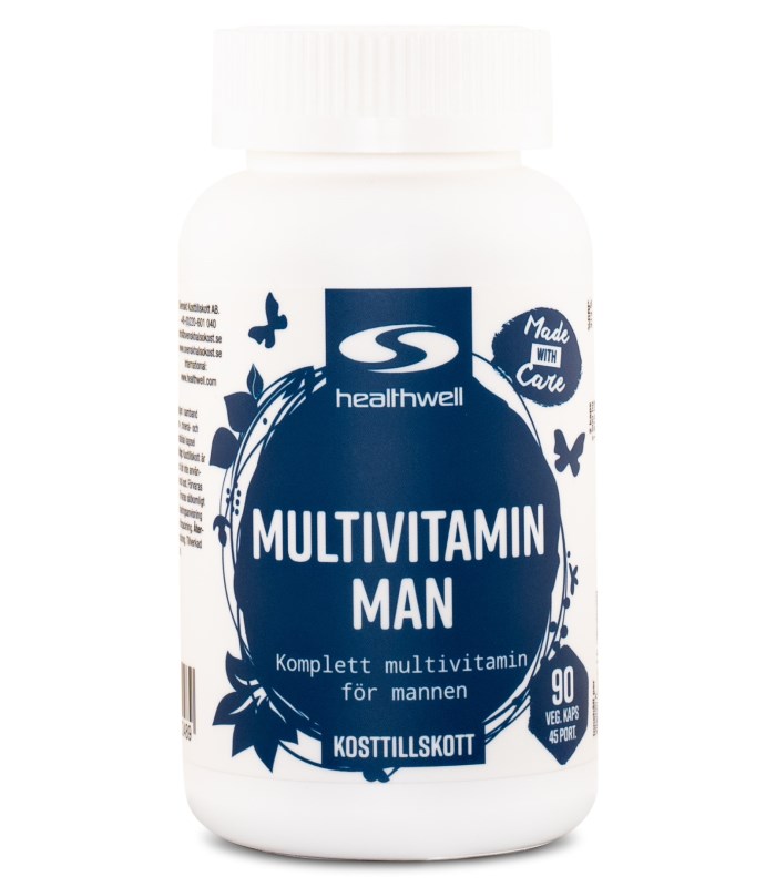 Healthwell Multivitamin Man | Svenskt Kosttillskott