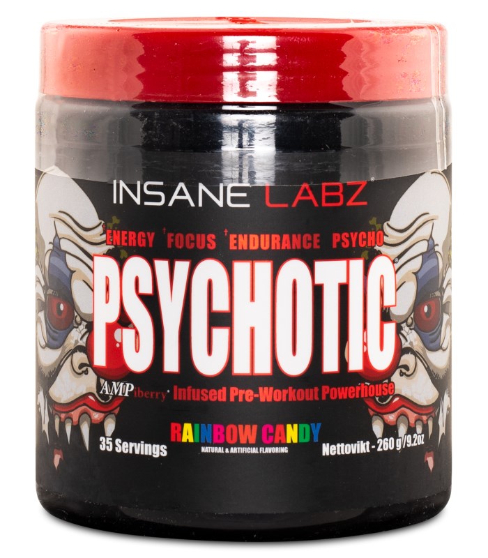 Insane Labz Psychotic Pre-Workout | Svenskt Kosttillskott