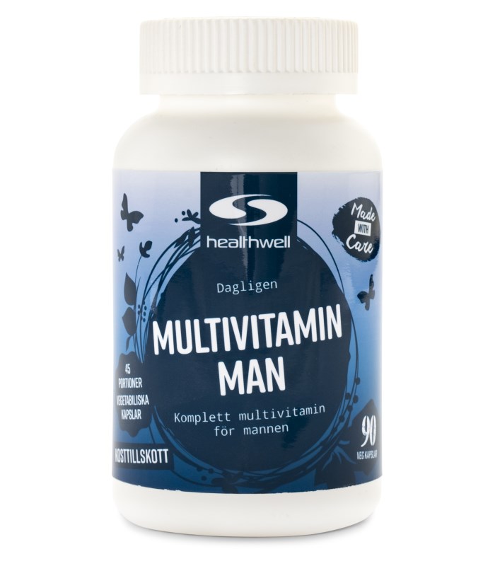 Healthwell Multivitamin Man | Svenskt Kosttillskott