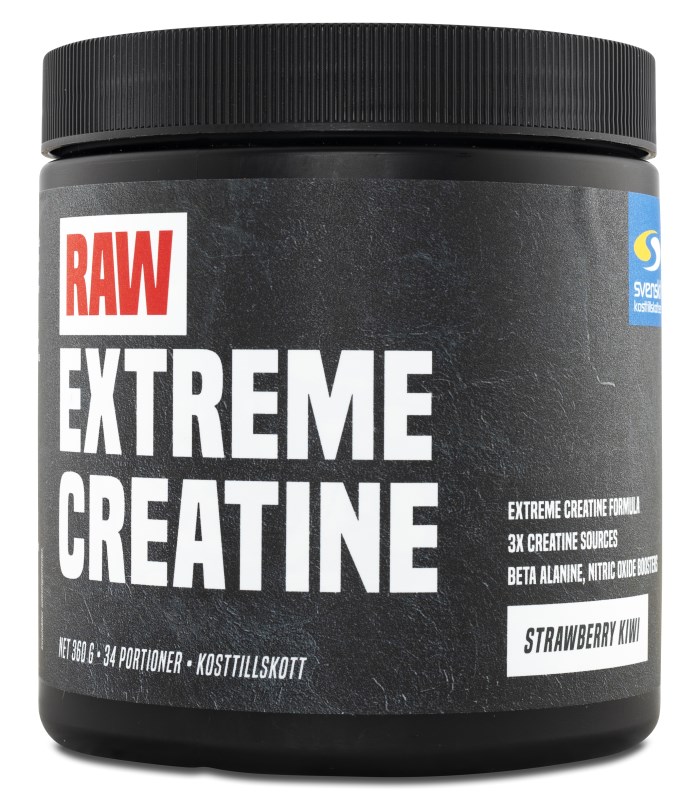 RAW Extreme Creatine | Tre sorters kreatin | Svenskt Kosttillskott